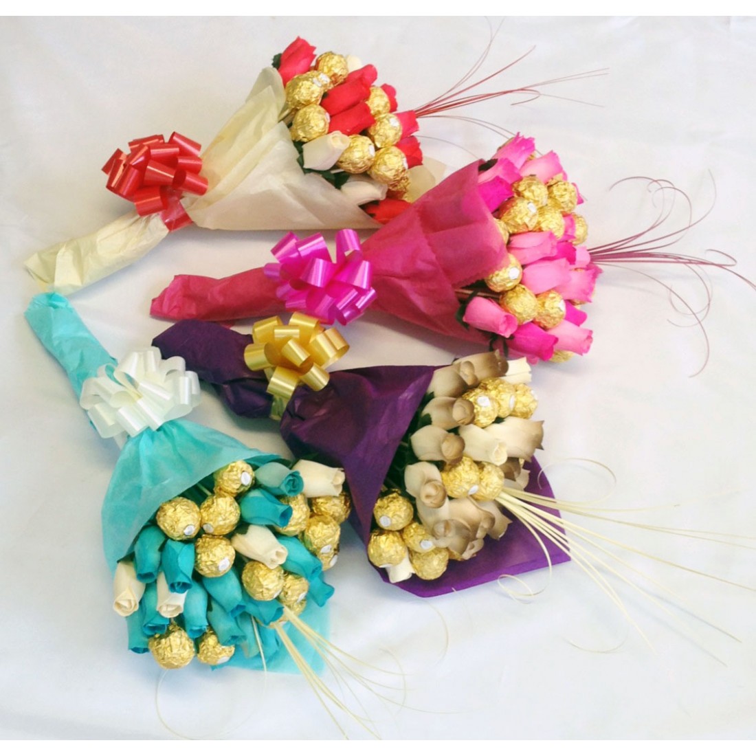 Pink Ferrero Rocher Rose Bouquet