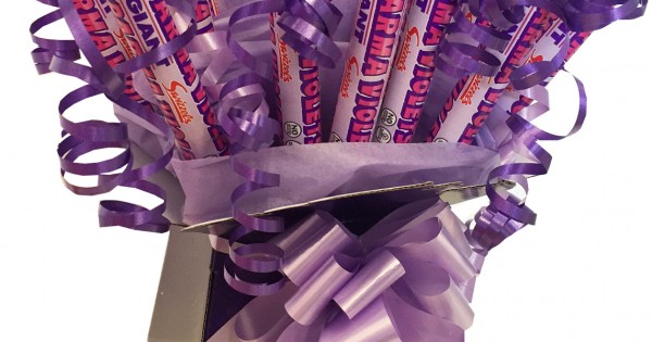 Giant Parma Violets Box Bouquet