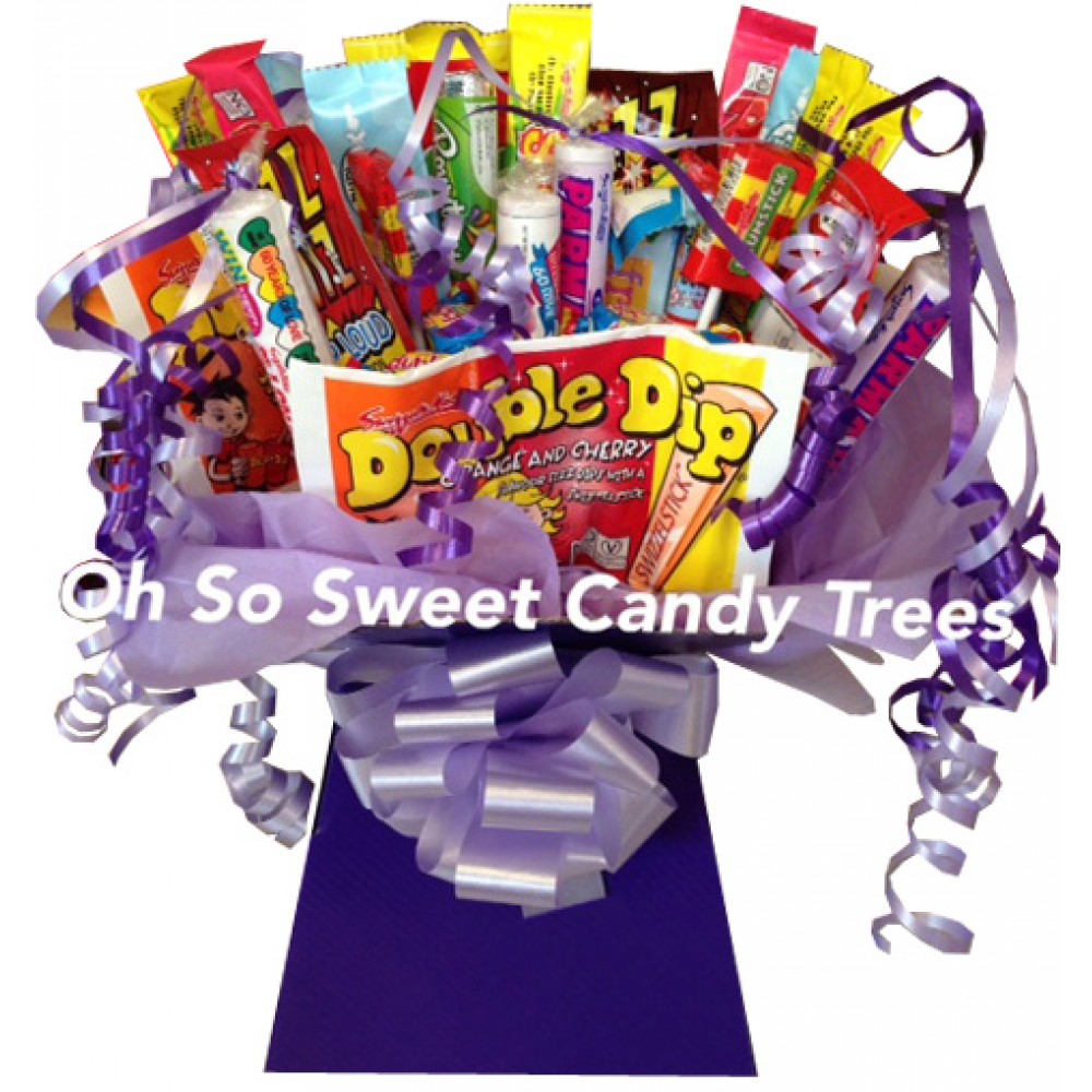Retro Sweets Box Bouquet